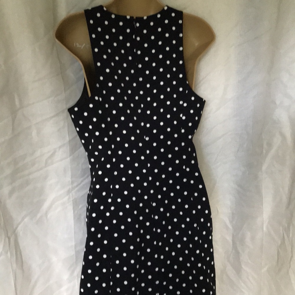 Cinq A Sept 5a7 Black And White Dots Dress Sz 8 New! - Gem